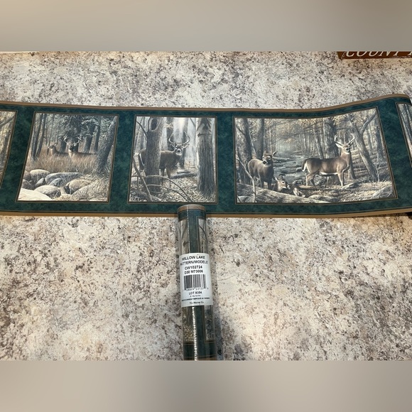 Wall Decor | New Vintage Deer Wallpaper Border 2 Rolls 5 Yards Each New ...